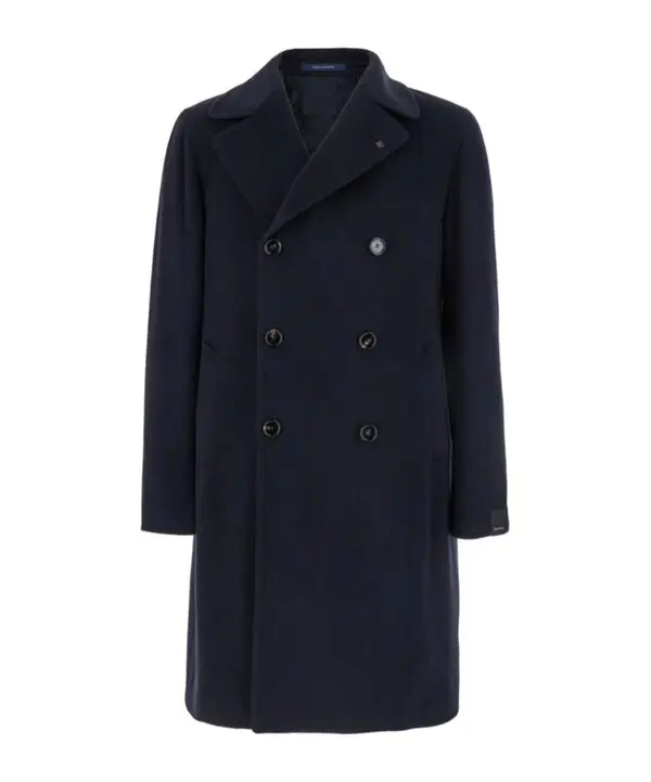 Tagliatore Long Sleeve Double-breasted Coat