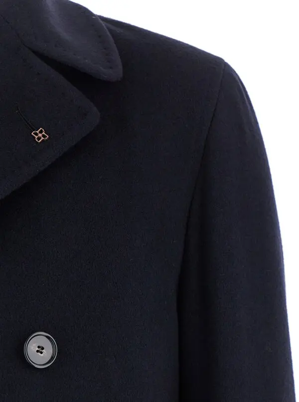 Tagliatore Long Sleeve Double-breasted Coat