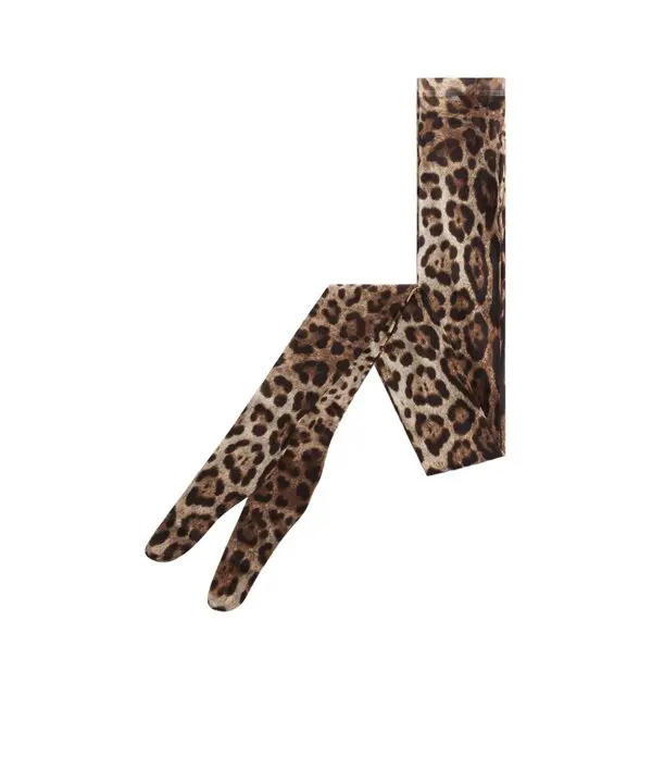 Dolce & Gabbana Leopard Printed Tights - Multicolor