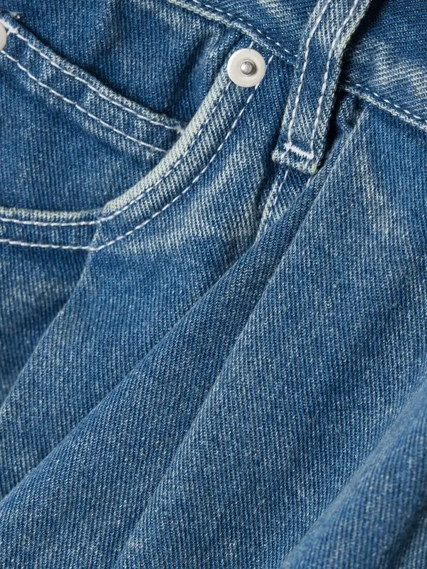 Sea Denim Pleated Skort