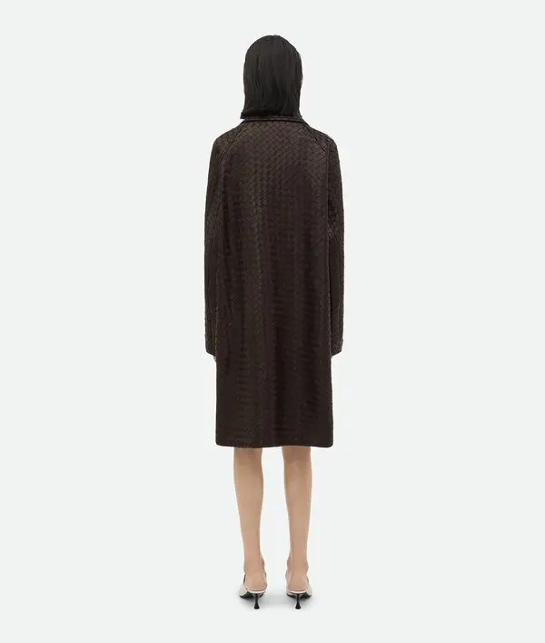 Bottega Veneta Intrecciato Leather Coat