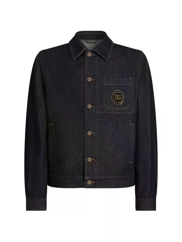 Dolce & Gabbana Patchwork Denim Jacket - Blue