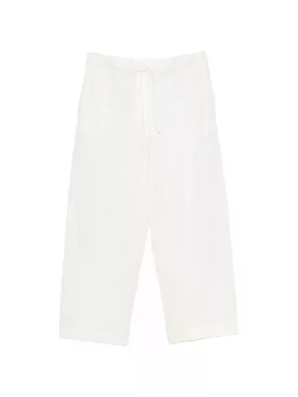 THE ROW Faz Drawstring-waist Palazzo Pants - White