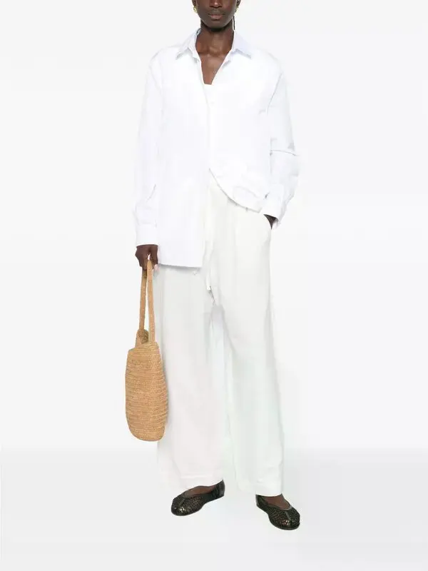 THE ROW Faz Wide Leg Drawstring Pants