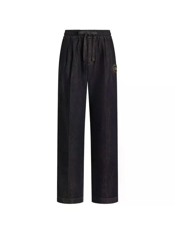 Dolce & Gabbana Denim Joggers With Patch