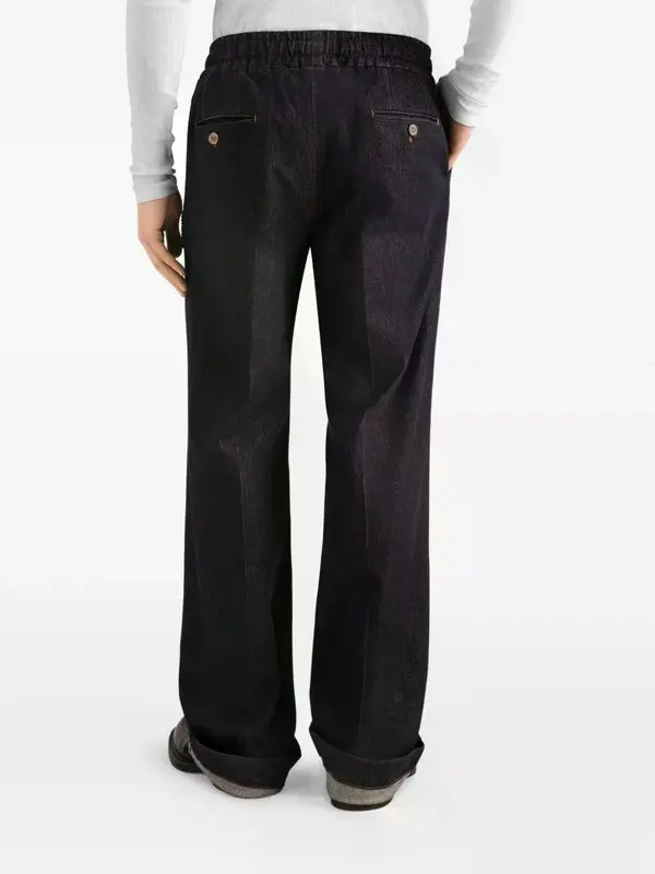 Dolce & Gabbana Denim Joggers With Patch