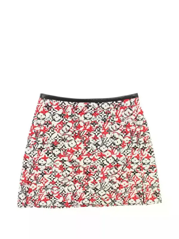 LOUIS VUITTON Monogram Mini Skirt