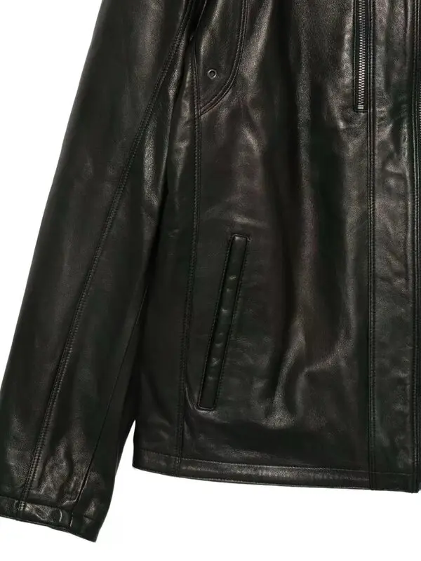 SERGIO MORETTI FIRENZE Zip-up Leather Jacket