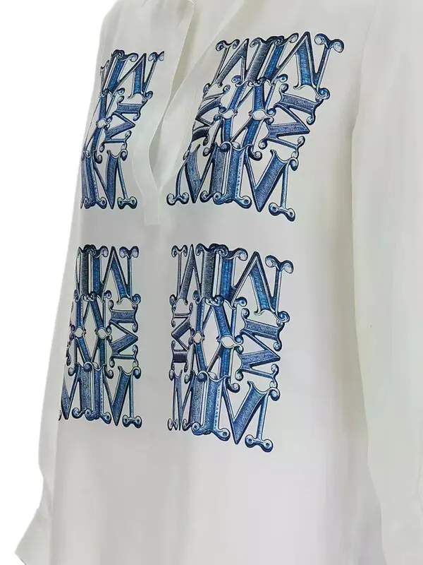 Max Mara Printed Silk Blouse
