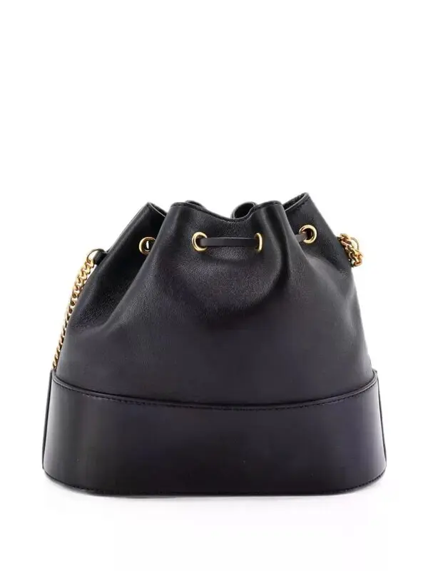 Valentino Garavani Vlogo Leather Bucket Bag