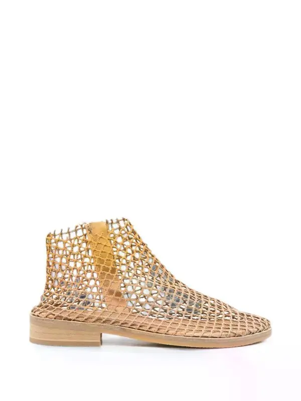 VERDURA SHOES Sardina Net Ankle Boots