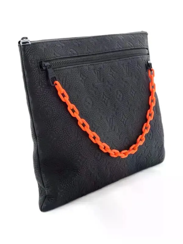 LOUIS VUITTON Monogram Taurillon Leather Pouch