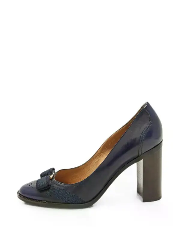 FERRAGAMO Vara Bow Leather Pumps