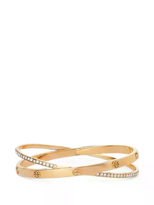 Tory Burch Icon Pavé Double Bracelet - Gold