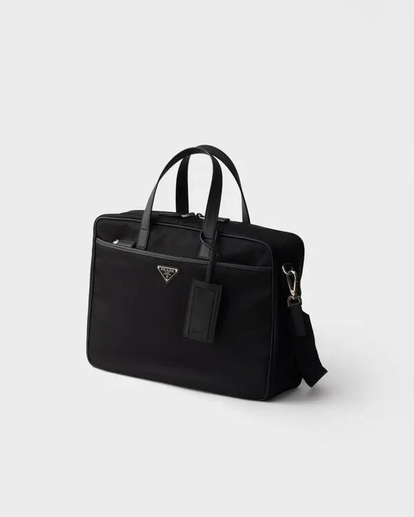 Prada Re-nylon And Saffiano Leather Work Bag