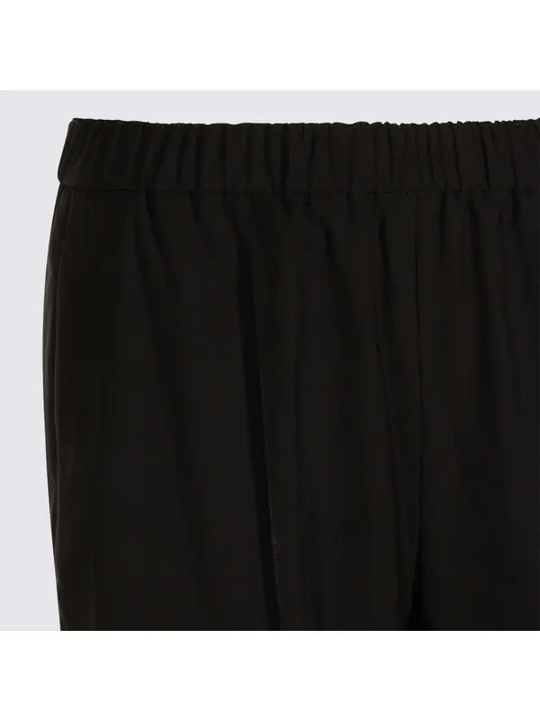 Fabiana Filippi Elastic Waist Slim Pants - Black