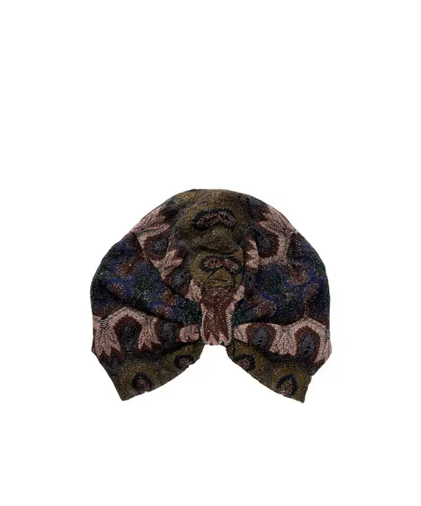 Missoni Metallic Crochet-knit Turban