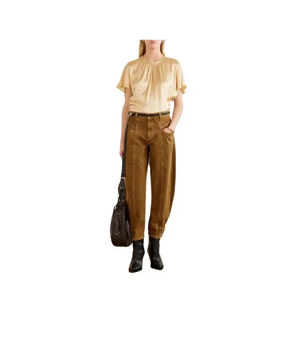 Isabel Marant Étoile Tassel Textured Leather Shoulder Bag