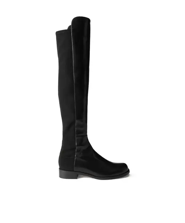 STUART WEITZMAN Leather And Stretch Over-the-knee Boots