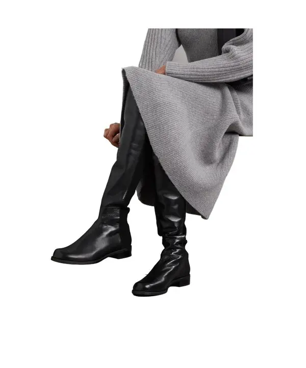 STUART WEITZMAN Leather And Stretch Over-the-knee Boots