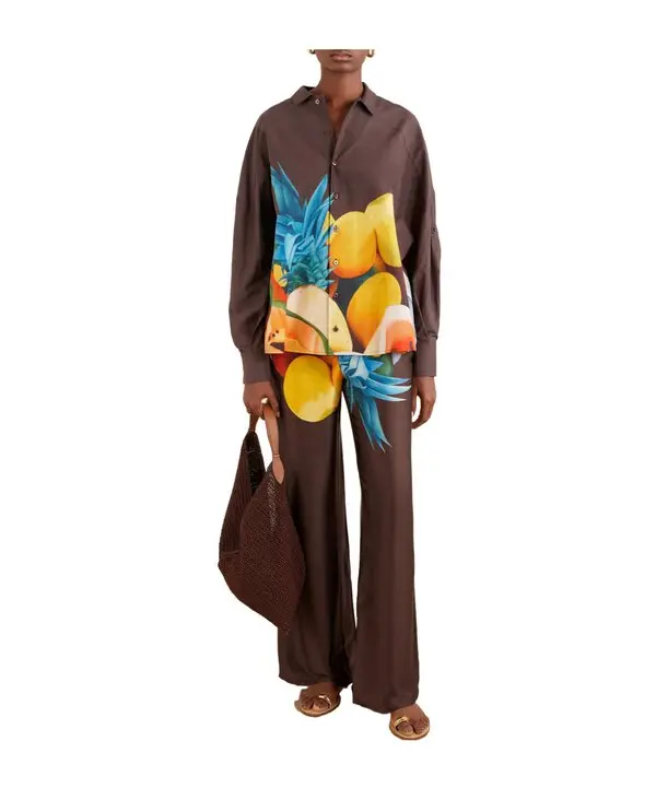 DONDE ESTEBAN Printed Silk Shirt