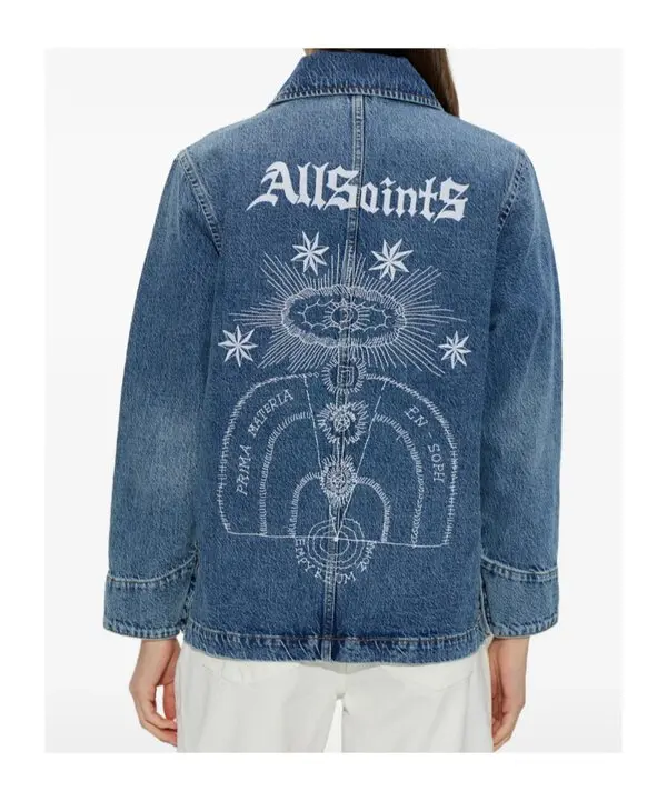 ALLSAINTS Bex Embellished Denim Jacket