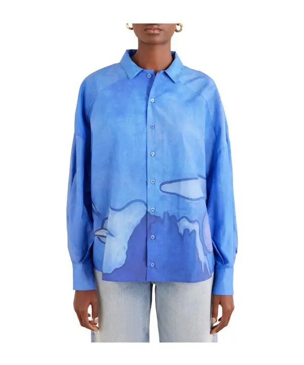 DONDE ESTEBAN Printed Silk Shirt