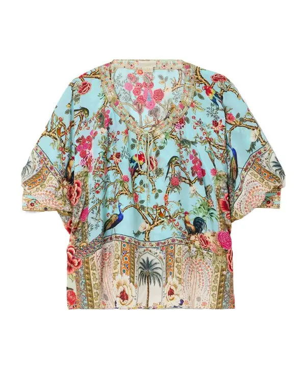 Camilla Silk Printed Shirt - Multicolor