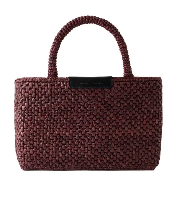 Proenza Schouler Burgundy Woven Tote Bag