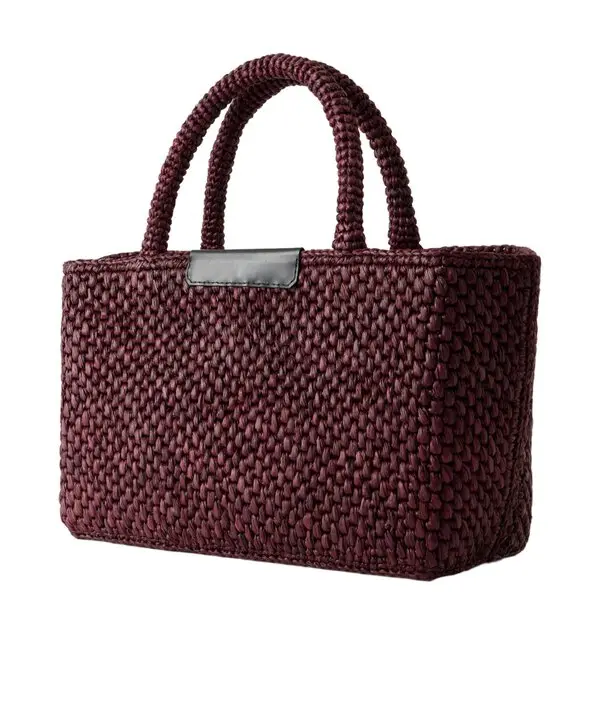 Proenza Schouler Burgundy Woven Tote Bag