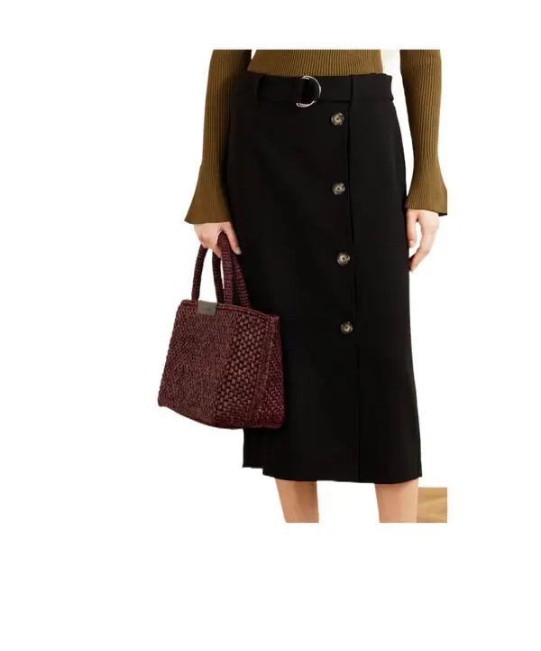 Proenza Schouler Burgundy Woven Tote Bag