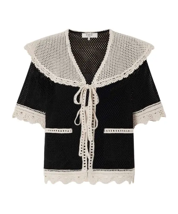 Sea Kendall Crocheted Cotton Blouse