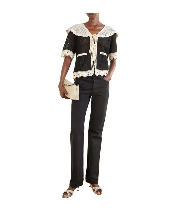 Sea Kendall Crocheted Cotton Blouse