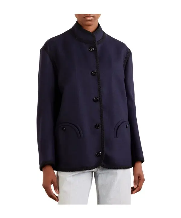 BLAZÉ MILANO Short Stand Collar Coat
