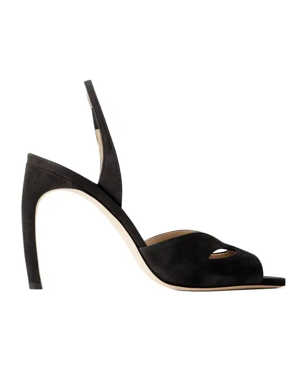 Victoria Beckham Harlow Mask Suede Sandals