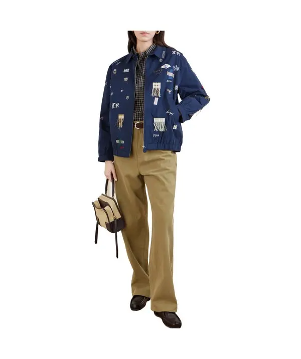 Sea Embroidered Denim Jacket