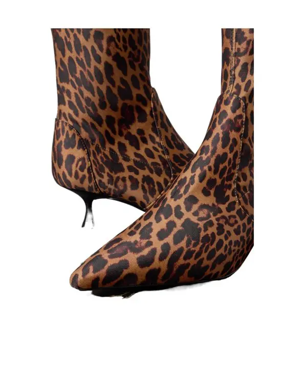 STUART WEITZMAN Leopard-print Scuba Ankle Boots
