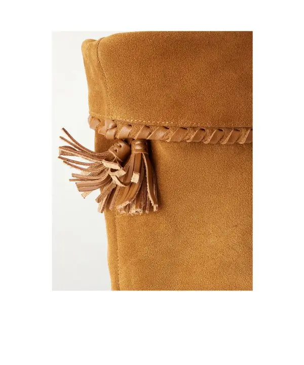 Isabel Marant Étoile Elita Tasseled Suede Knee Boots - Brown