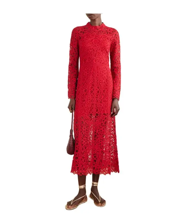 Sea Long Sleeve Midi Dress