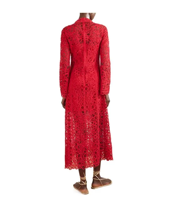 Sea Long Sleeve Midi Dress