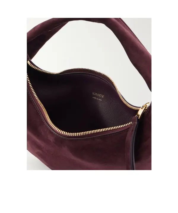 Khaite Olivia Mini Suede Shoulder Bag