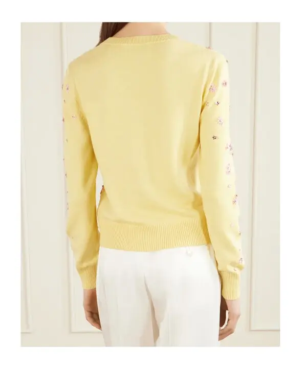 Oscar De La Renta Crew Neck Knit Cardigan