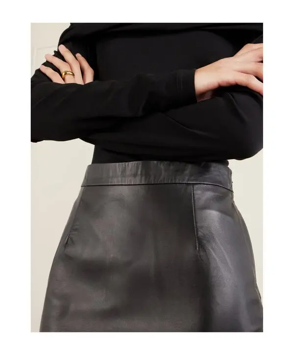 Altuzarra Leather Mini Skirt