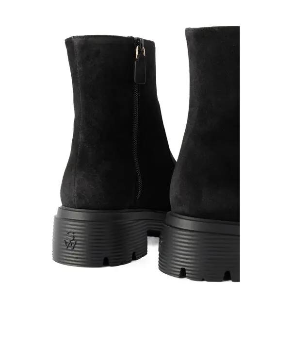 STUART WEITZMAN Solid Color Suede Ankle Boots