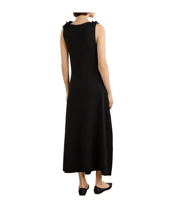 Altuzarra Floral Appliqué Maxi Dress - Black