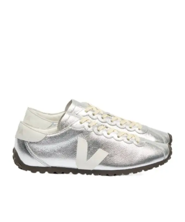 VEJA Cateyes Leather Silver - White