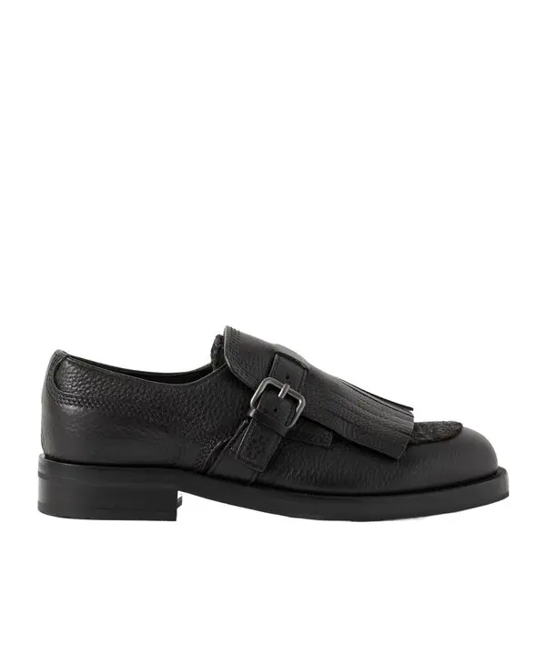 Church's Fringed Textured-leather Brogues