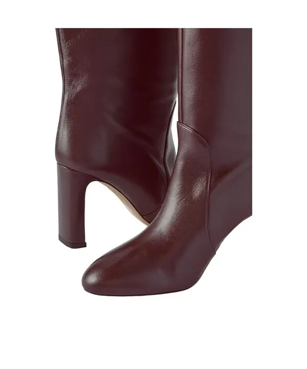 STUART WEITZMAN Solid Leather Over-the-knee Boots