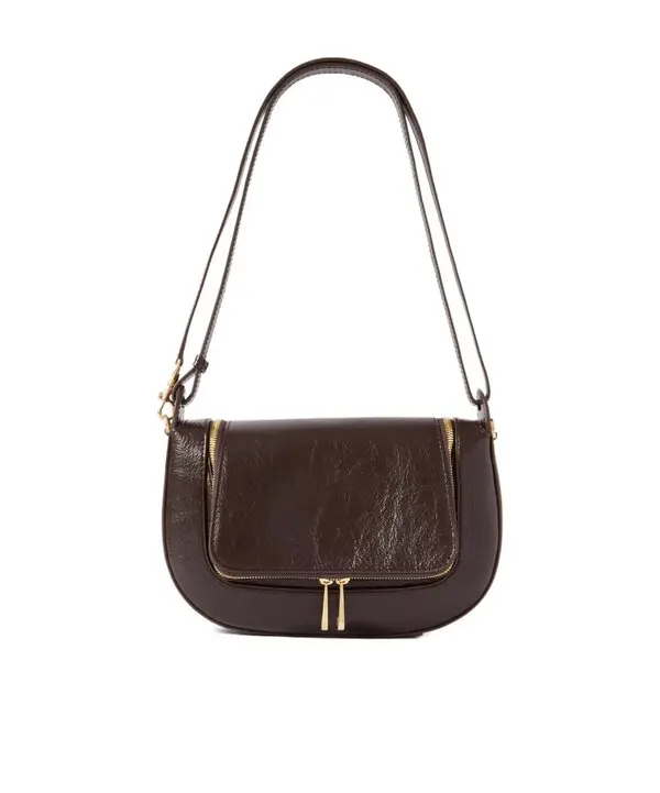 ANYA HINDMARCH Leather Crescent Underarm Bag - Black