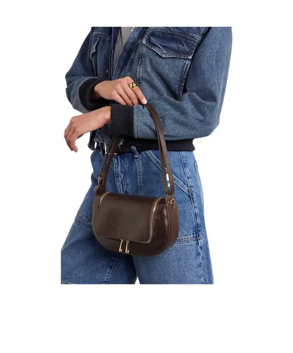 ANYA HINDMARCH Leather Crescent Underarm Bag
